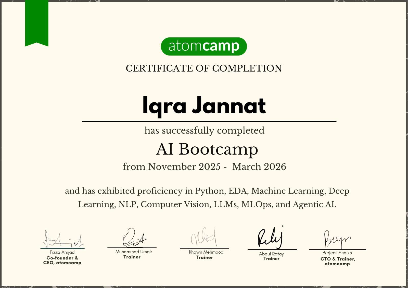 AI Bootcamp | atomcamp